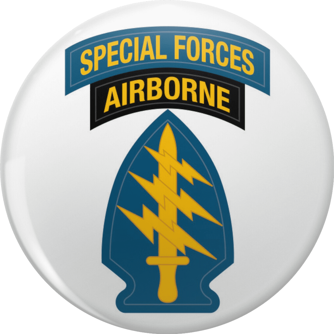 US Army Special Forces Airborne shoulder sleeve insignia Pin Lapel Pin ...