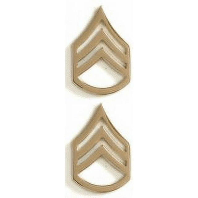 US Army Staff Sergeant Gold Collar Rank Insignia - Walmart.com
