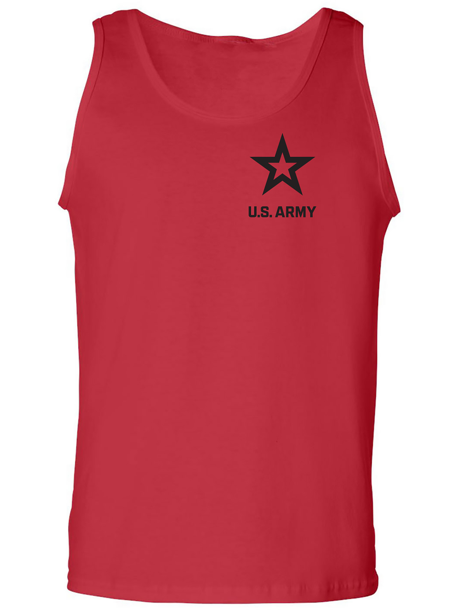 US Army Star Black Ink Left ChestAdult Tank Top - Walmart.com