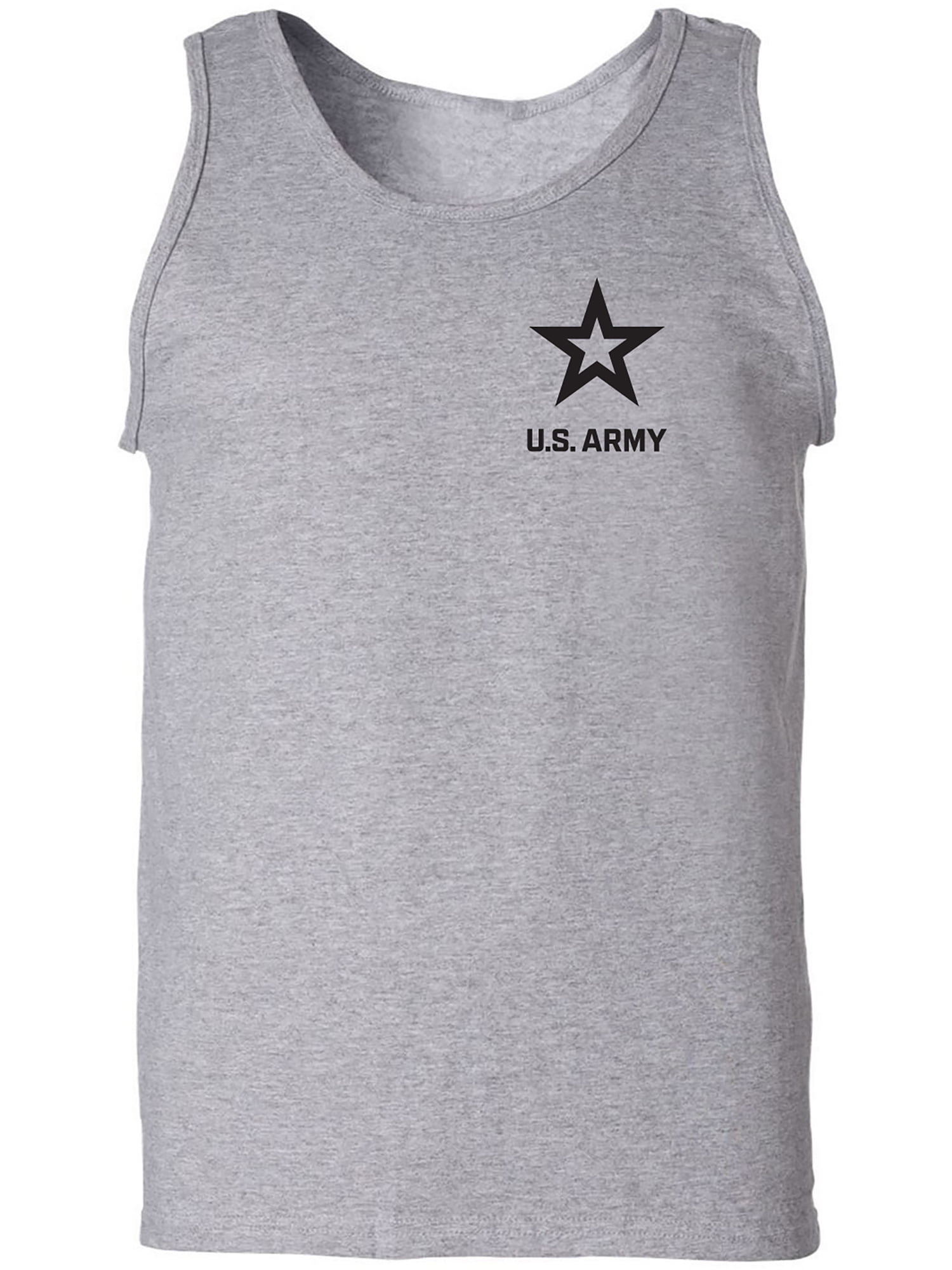 US Army Star Black Ink Left ChestAdult Tank Top - Walmart.com