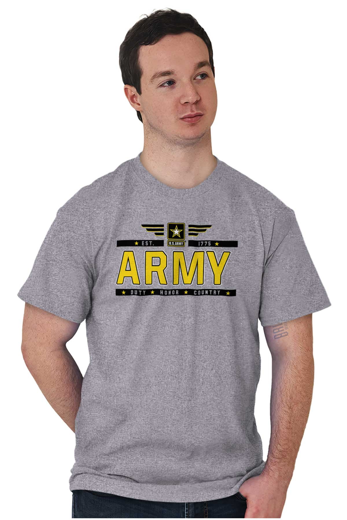 US Army Star Logo Duty Honor Courage Unisex Plus Size Graphic Tee ...