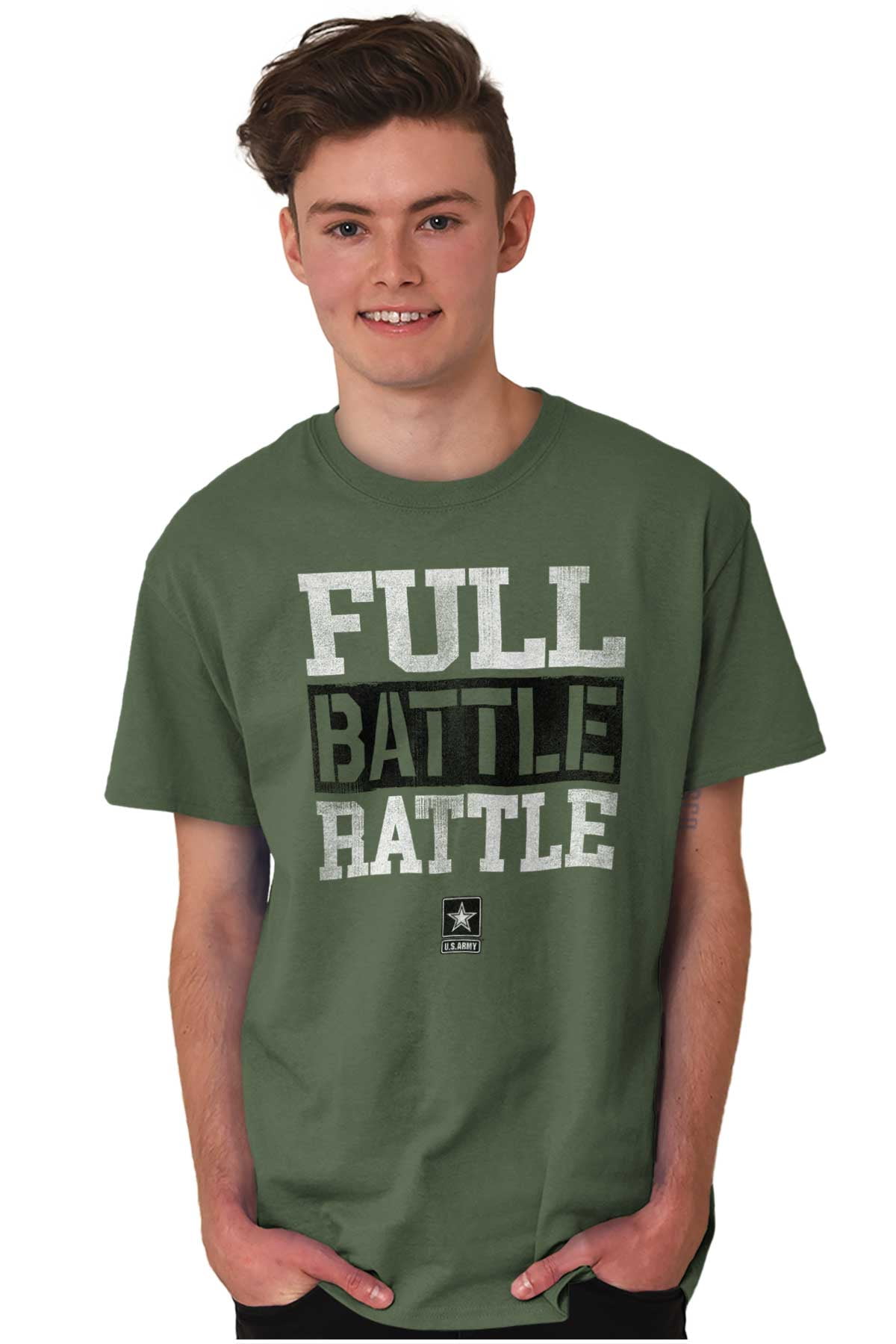 US Army Star Logo Full Battle Rattle Men's Graphic T Shirt Tees Brisco ...