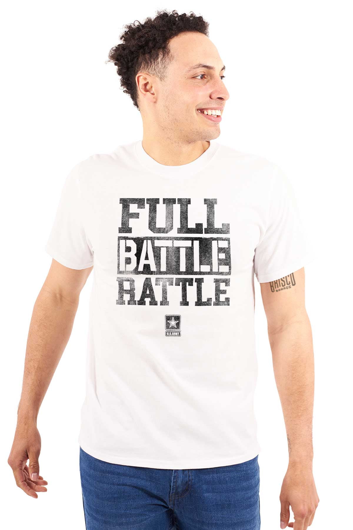 US Army Star Logo Full Battle Rattle Men's Graphic T Shirt Tees Brisco ...