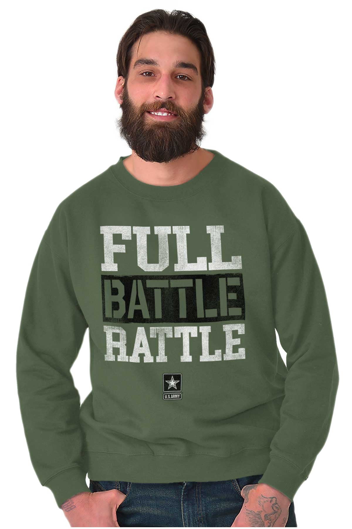 US Army Star Logo Full Battle Rattle Sweatshirt for Men or Women Brisco ...