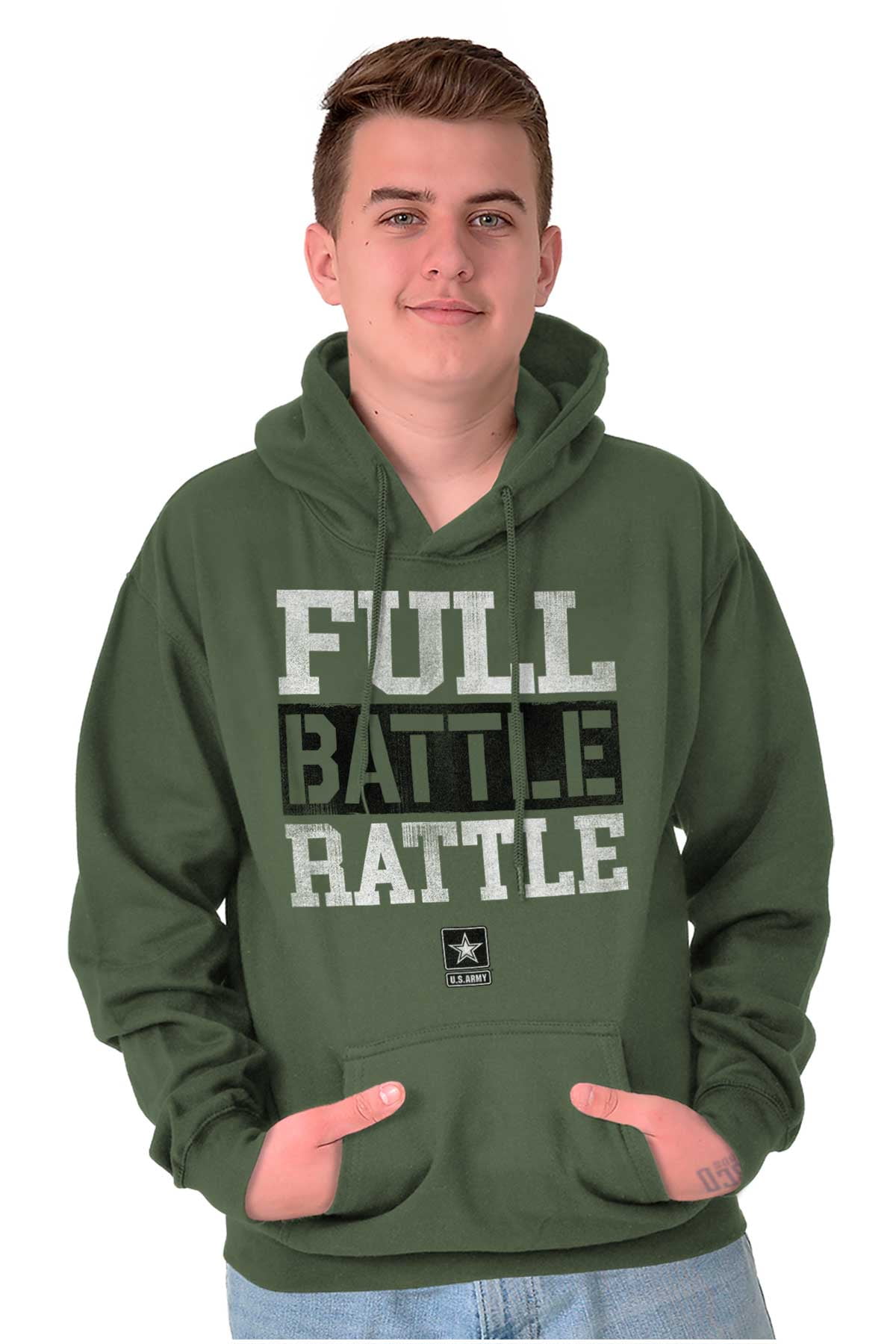 US Army Star Logo Full Battle Rattle Unisex Plus Fleece Graphic Hoodie ...