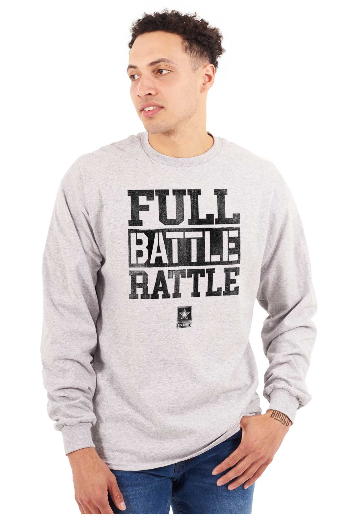 US Army Star Logo Full Battle Rattle Unisex Plus Size Long Sleeve Shirt ...