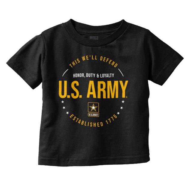 US Army Star Logo Honor Duty Loyalty Toddler Boy Girl T Shirt Infant ...