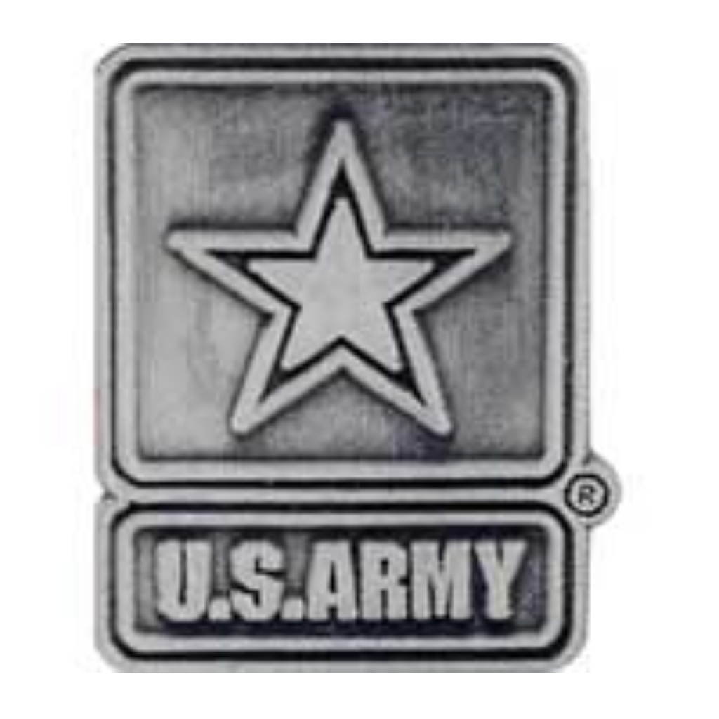 US Army Star Logo Pewter Military Lapel Pin - Walmart.com