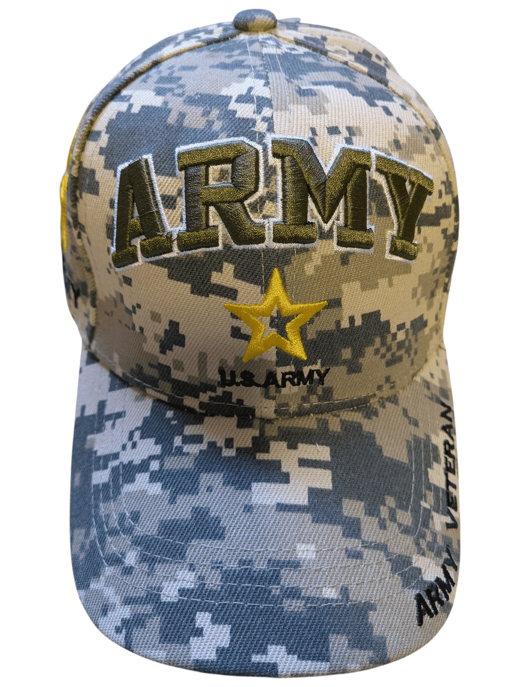 US Army Star Veteran Pride Digital Camouflage Baseball Cap - Walmart.com