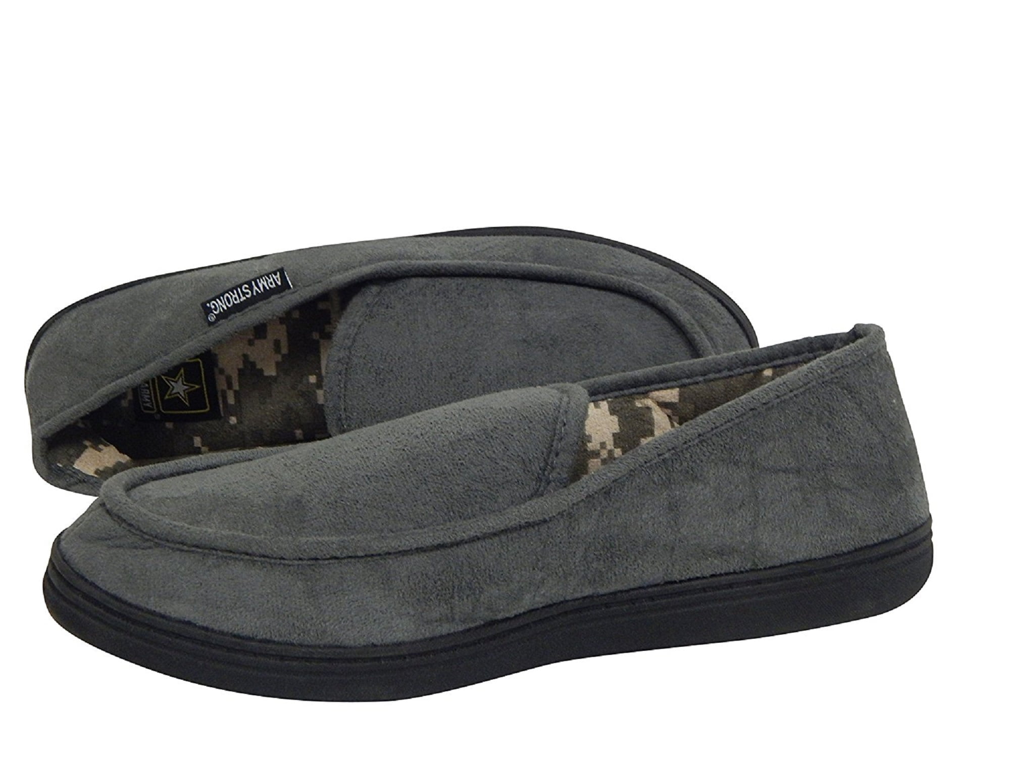 US Army Strong Offical Premium Men's Slippers Indoor Outdoor Sole Lined ...