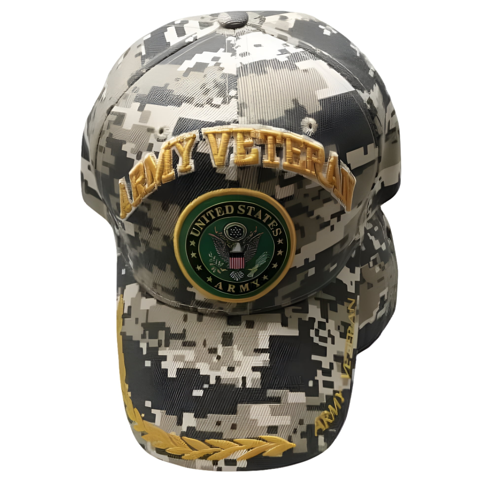 US Army Vet Veteran Emblem Seal Cap Hat Digital Camo Officially ...