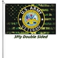 US Army Veteran Flag 3x5 Ft and Garden Flags 12×18 Inch Vivid Color ...