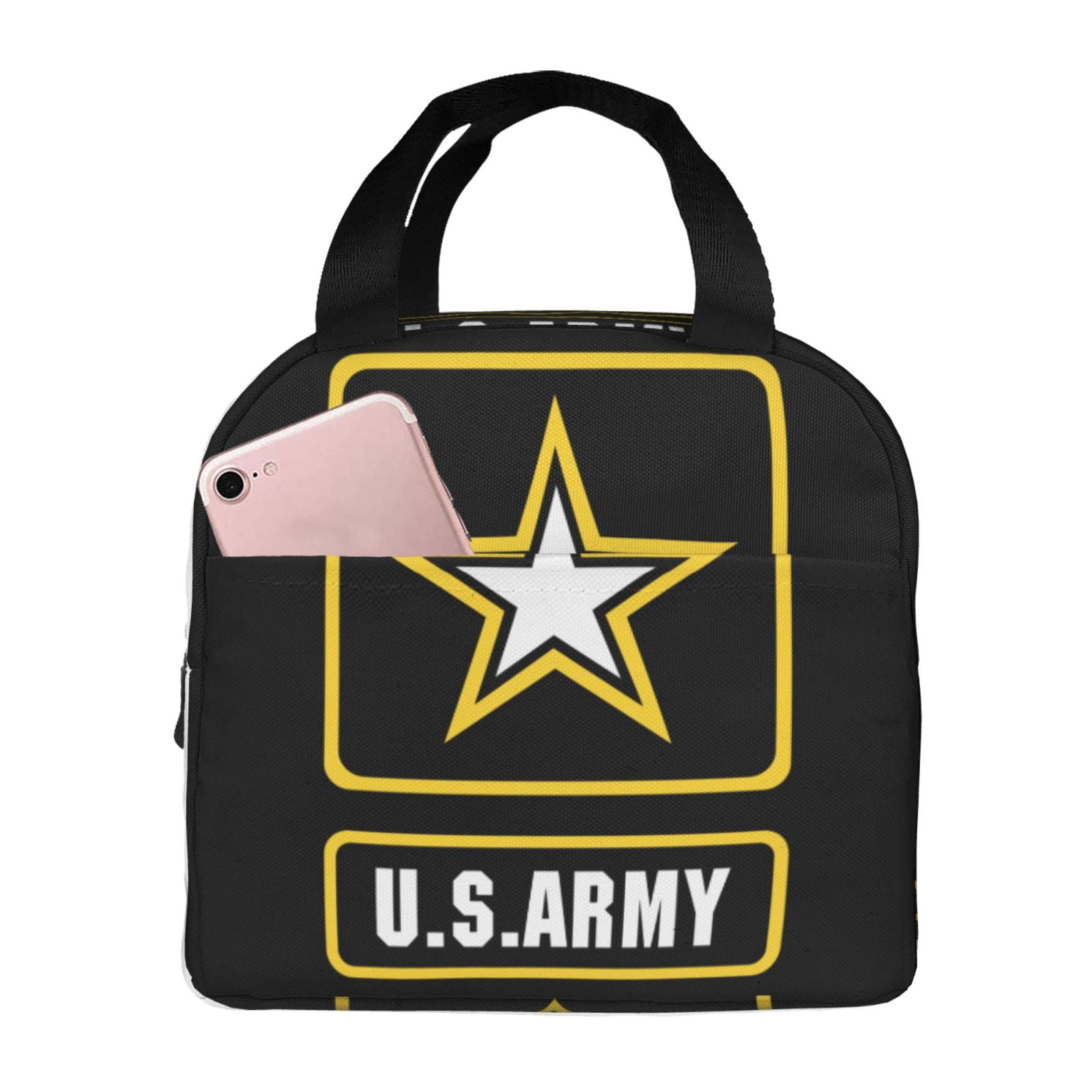 US Army Veteran Lunch Bag Insulated Lunch Box for Women Men Lunch Pail ...