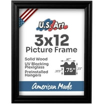 US Art Frames Brown Burl A6 Picture Frame .75" Wide - Preinstalled ...