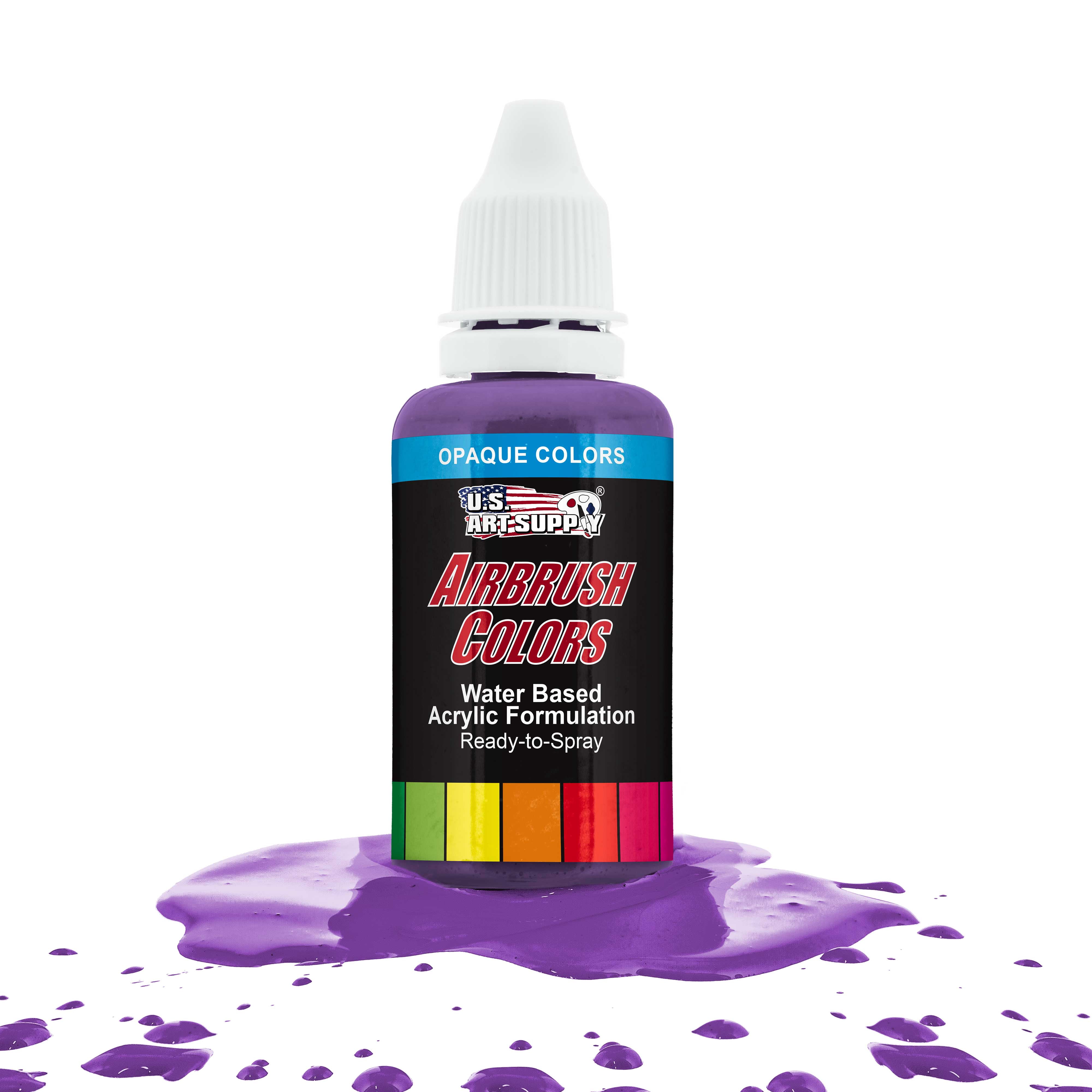 U.S. Art Supply 1-Ounce Opaque Deep Purple Airbrush Paint - Walmart.com
