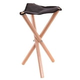 US Art Supply Portable Three Leg Wood Artist Folding Stool with Saddle ...