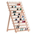 US Art Supply Premium Beechwood 120-Spool Thread Rack: Large Wooden ...