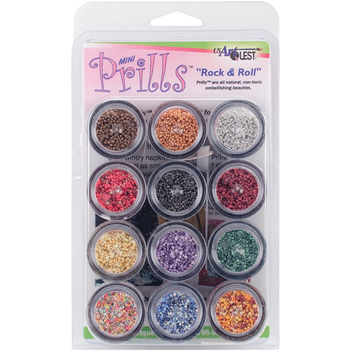 US Artquest Mini Prills 3g 12/Pkg-Rock N' Roll - Walmart.com