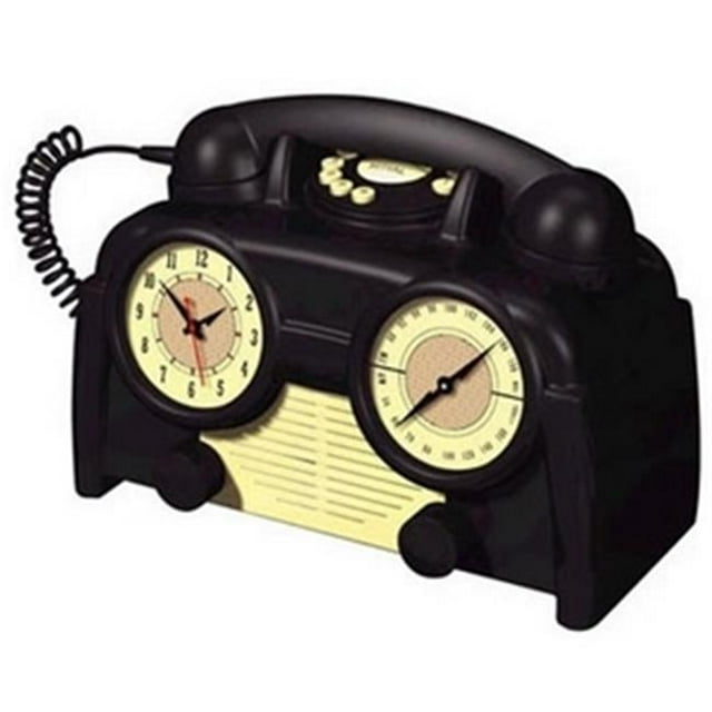 US Basic AM/FM Retro Clock Radio Phone - Walmart.com