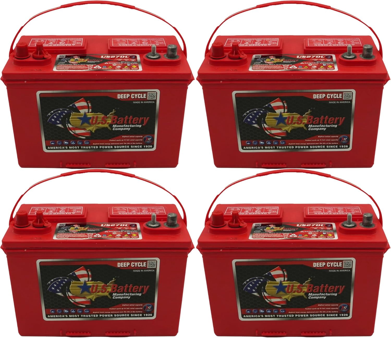 US Battery US 27DC XC2 12V Flooded Lead Acid Deep Cycle Battery – Group ...