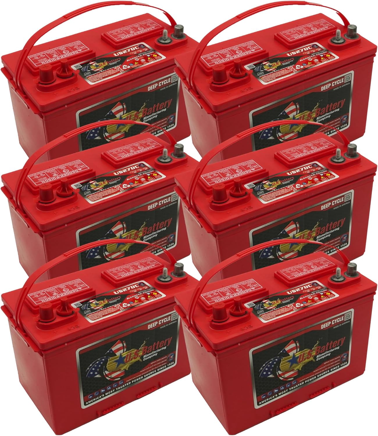 US Battery US 27DC XC2 12V Flooded Lead Acid Deep Cycle Battery – Group ...