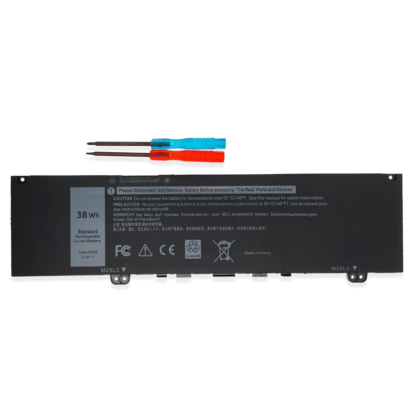 US Battery for Dell Inspiron 13 5370 7000 7370 7373 7380 7386 Series ...