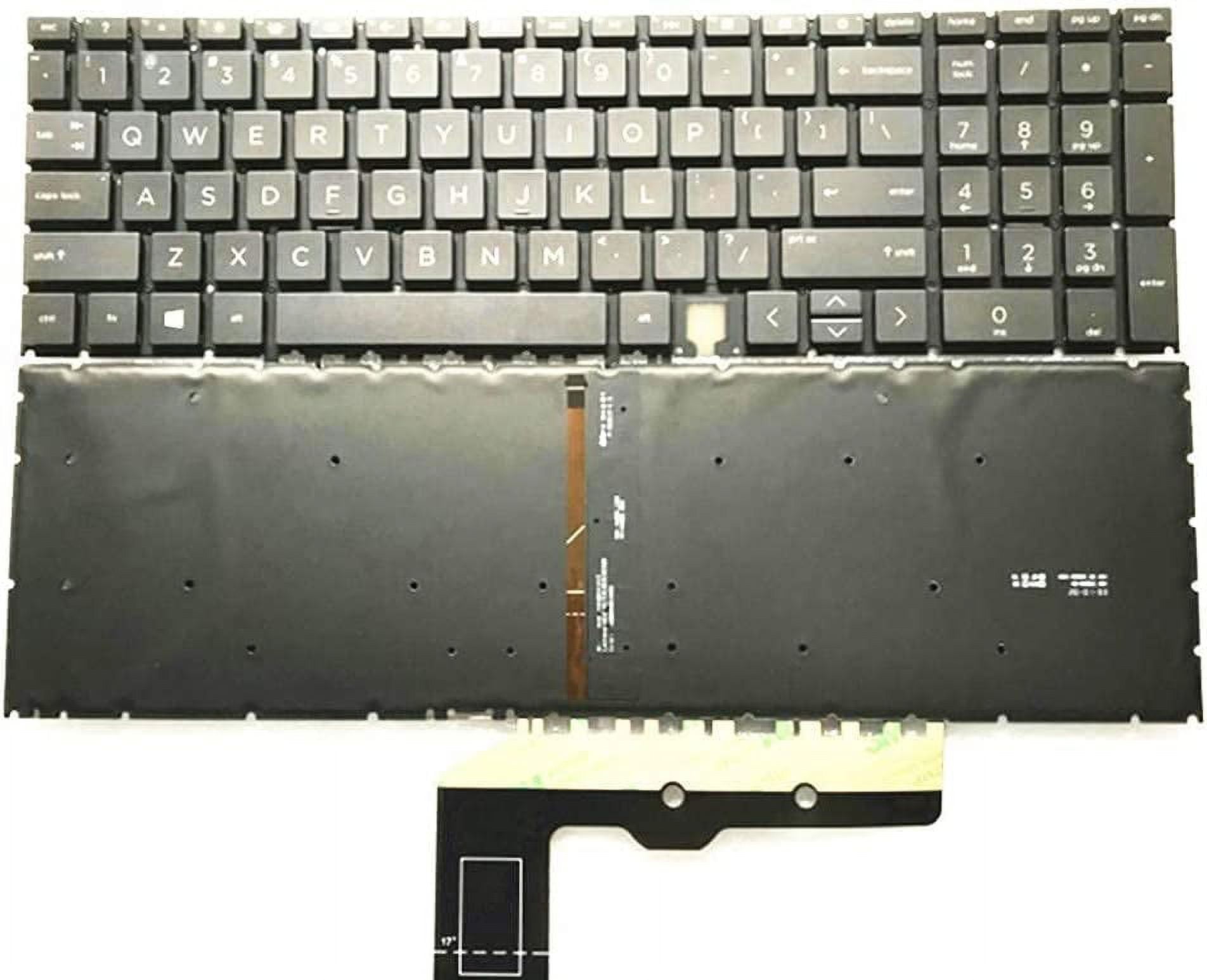 US Black English Backlit Laptop Keyboard (Without palmrest) for HP Envy X360 15-EE 15Z-EE000 15 ...