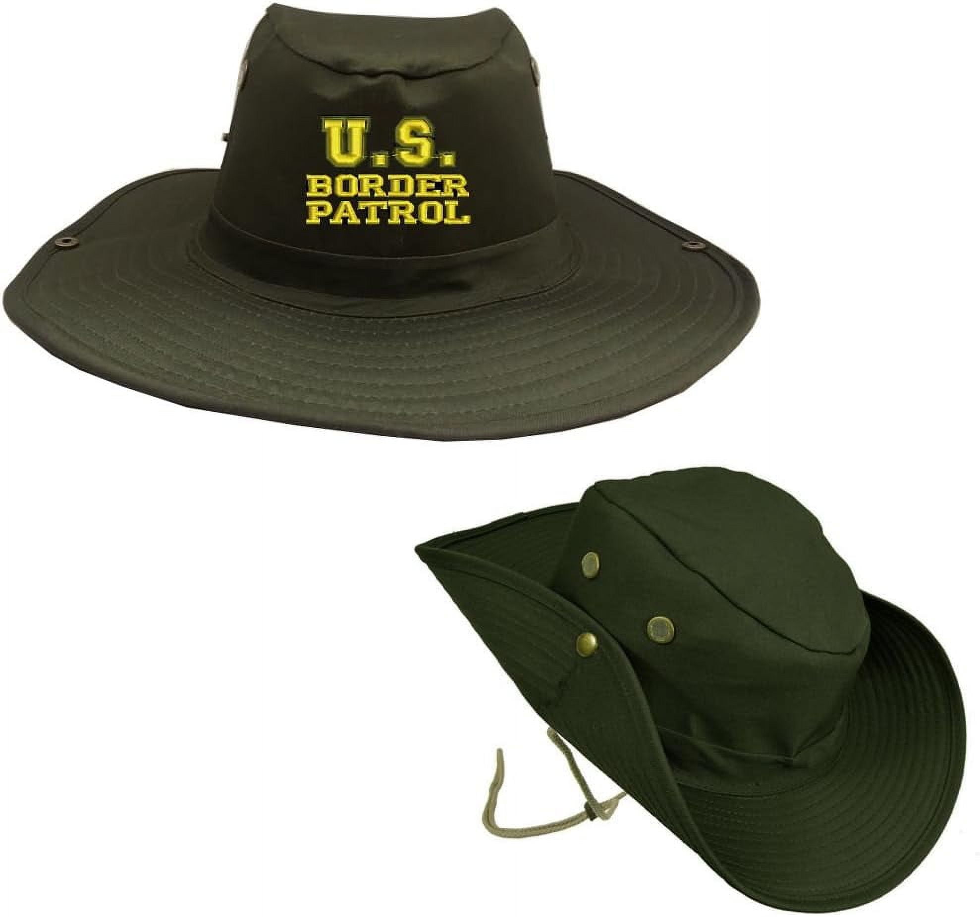 US Border Patrol Outdoor Hiking Hunting HAT Soldier Boonie Bush Green ...