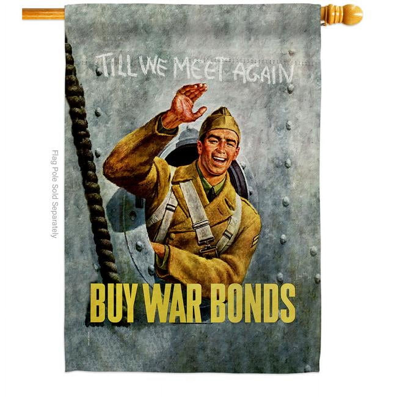 US Brotherhood H183046-BO 28 x 40 in. Till We Meet Again House Flag ...