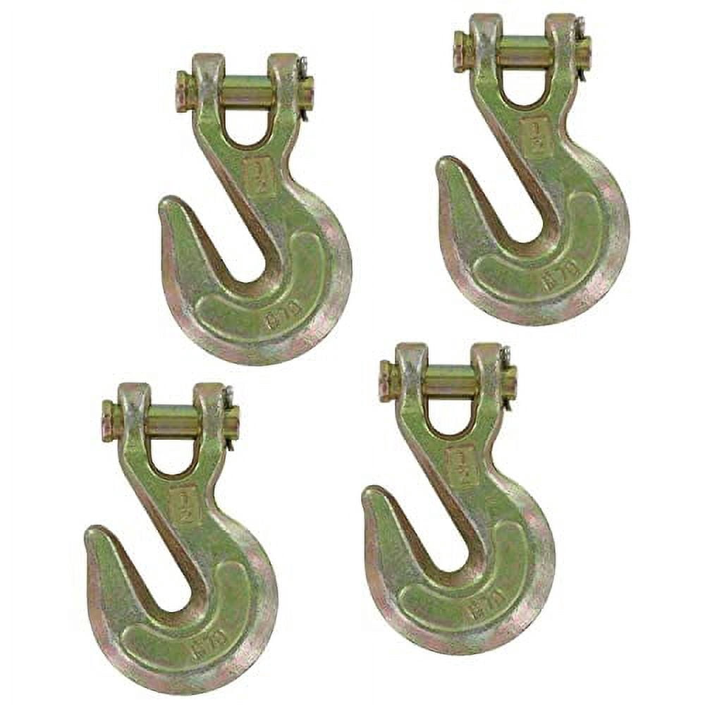 US Cargo Control 1/2 Inch Clevis Grab Hooks (4-Pack), Grade 70 Clevis ...