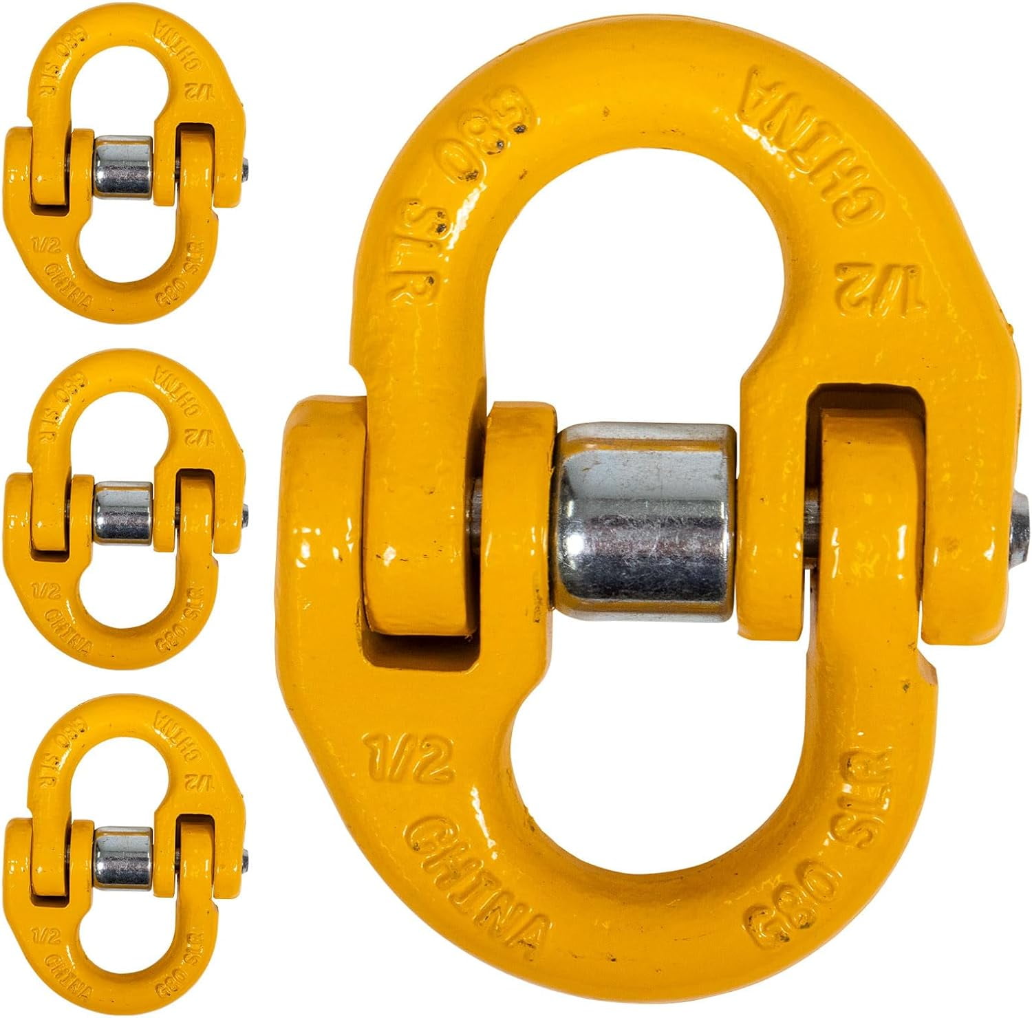 US Cargo Control 1/2 Inch Safety Chain Connector Links (4-Pack), G80 ...