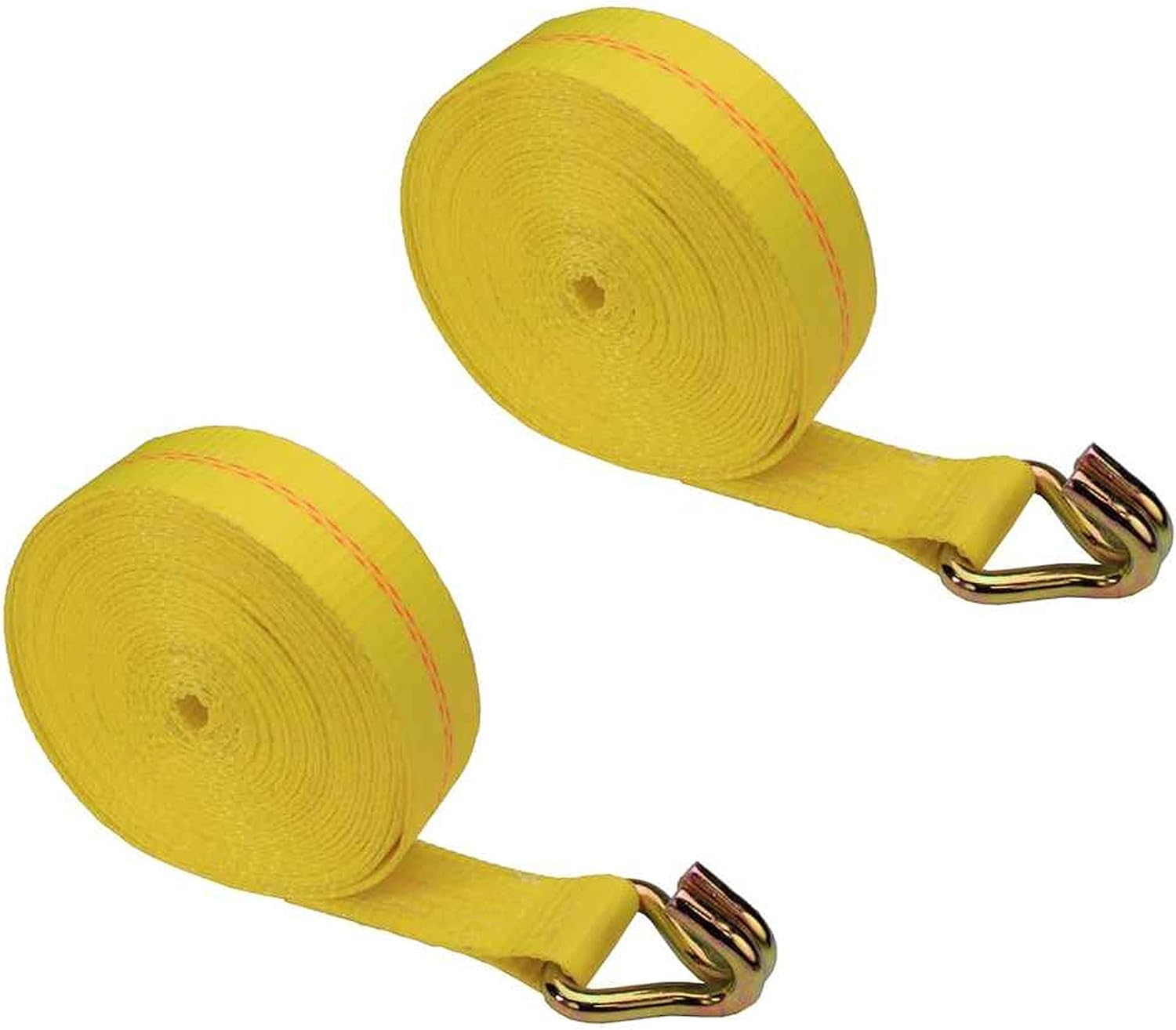 US Cargo Control 2 Inch Winch Strap with Double J Wire Hook, 30 Feet ...