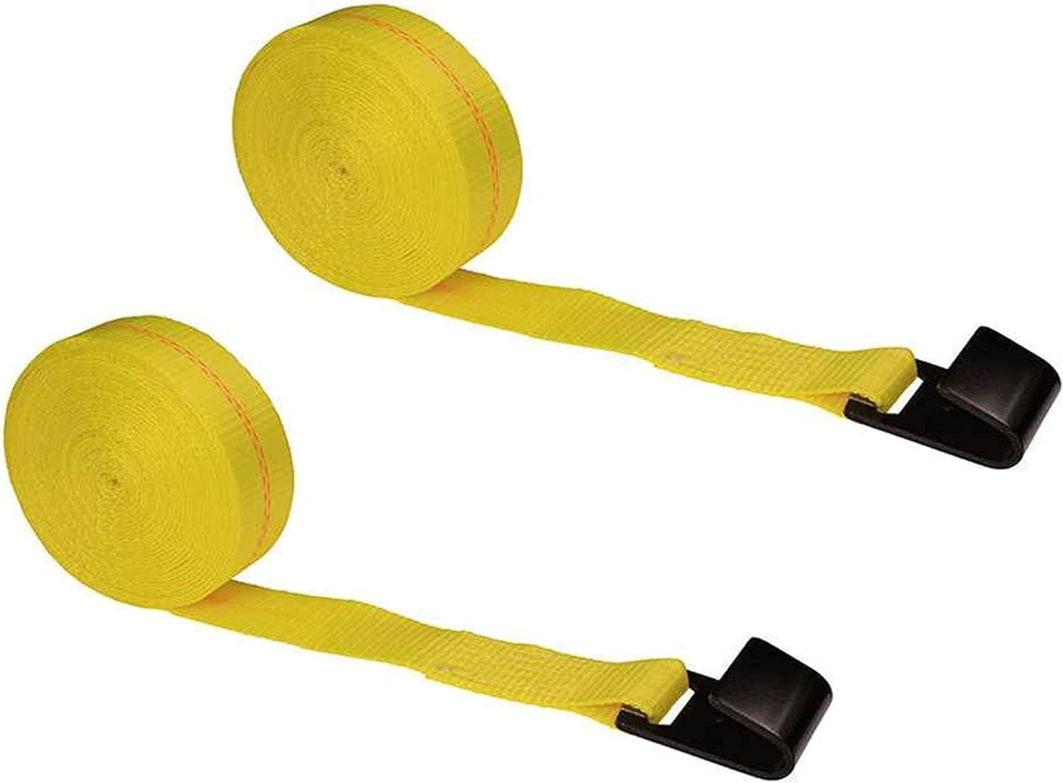 US Cargo Control 2 Inch Winch Strap with Flat Hook, 20 Feet Long, Heavy ...