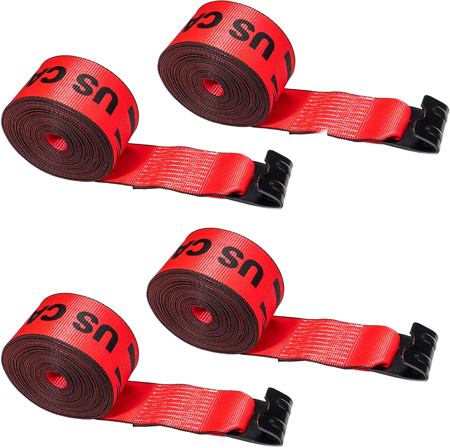 US Cargo Control 4 Inch Winch Strap with Large Flat Hook, 27 Feet Long ...