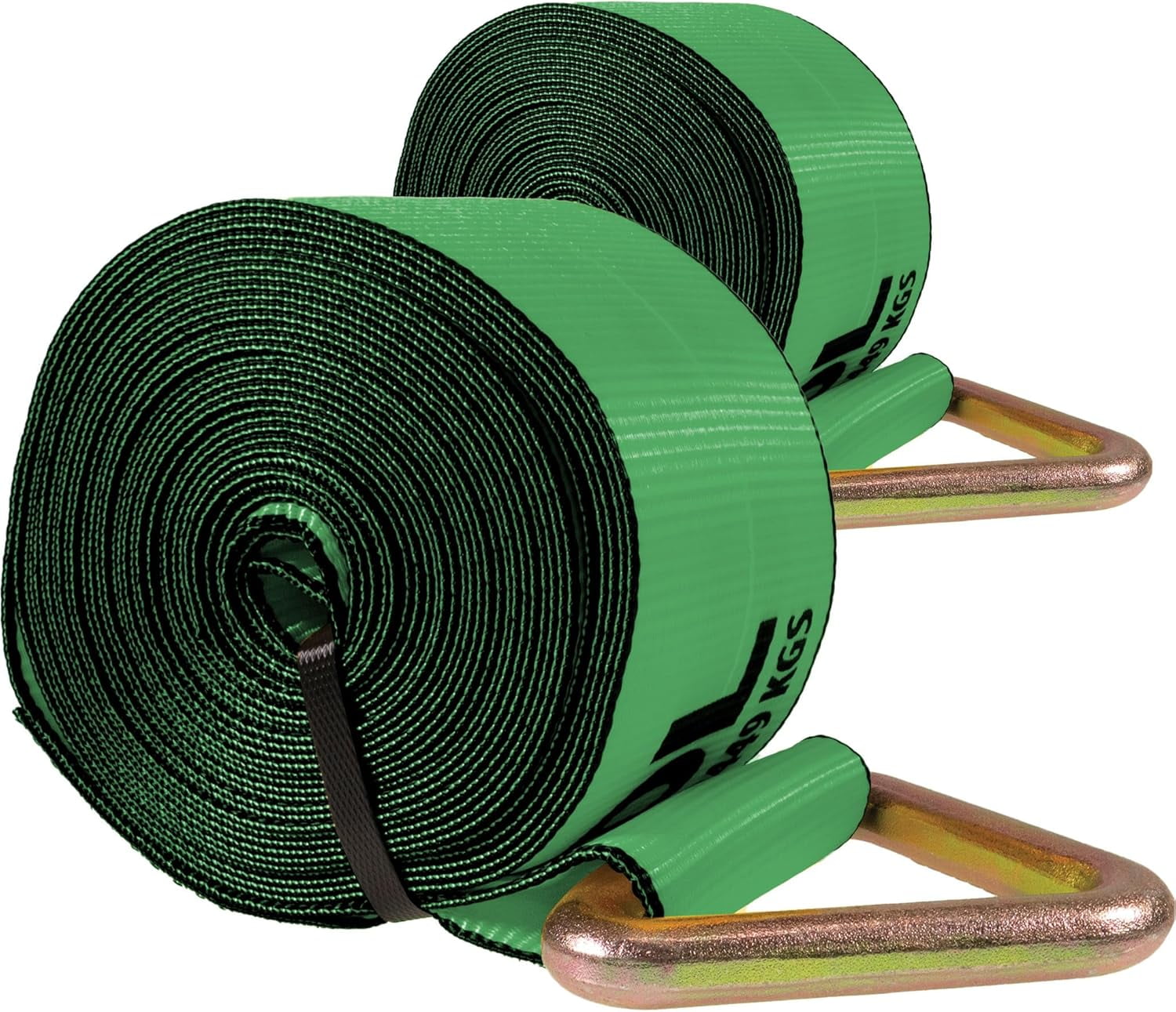 US Cargo Control 4" x 30' Winch Straps with D-Rings (2-Pack), 5,400 LBS ...
