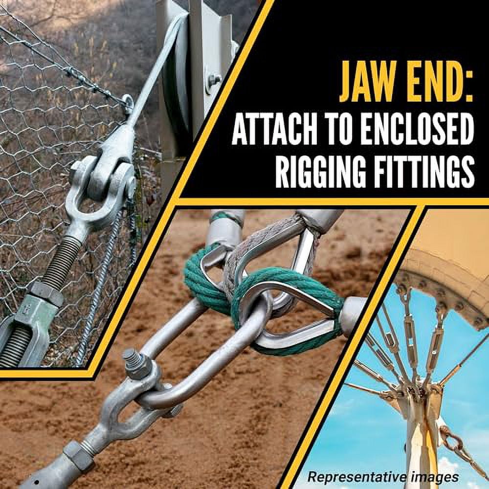 US Cargo Control 5/8 Inch x 9 Inch Jaw and Jaw Galvanized Turnbuckle ...