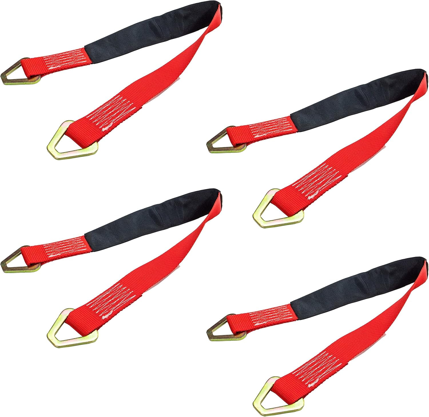 US Cargo Control Axle Strap, 2 Inch X 3 Foot Red Axle Strap, Includes 2 ...