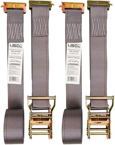 US Cargo Control E-Track Ratchet Straps (2-Pack), 2 Inch x 16 Foot ...