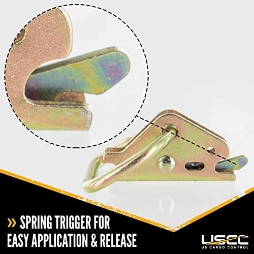 US Cargo Control E Track Tie Down with D Ring, 2 Inch E Fitting for E ...