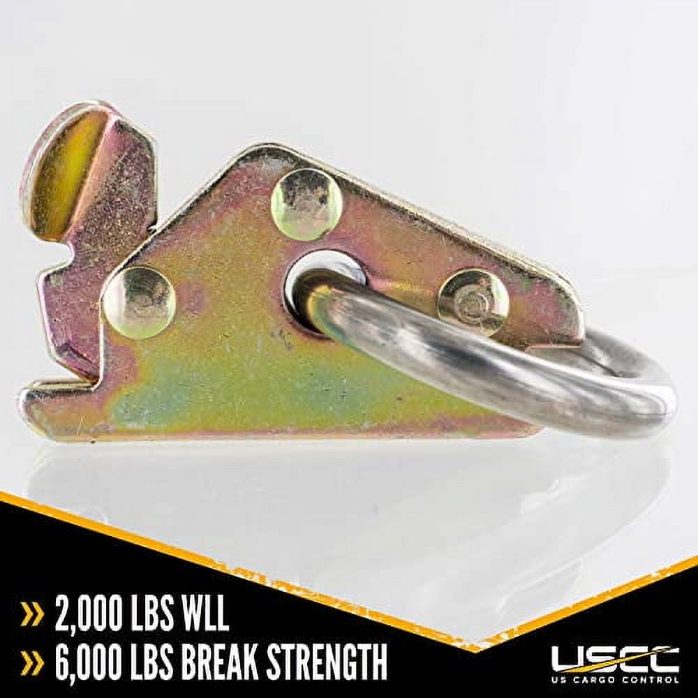 US Cargo Control E Track Tie Down Heavy Duty with Ring, Spring Loaded ...