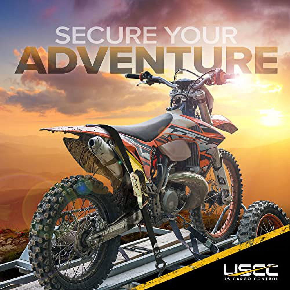 US Cargo Control Motorcycle Combo Strap Kit, Includes 6 Motorcycle Tie ...