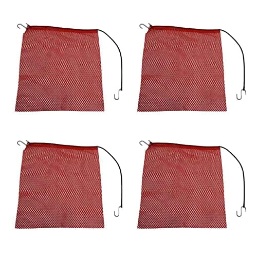 US Cargo Control Red Jersey Mesh Safety Flag w/ 35" Bungee Cord: 18" x ...