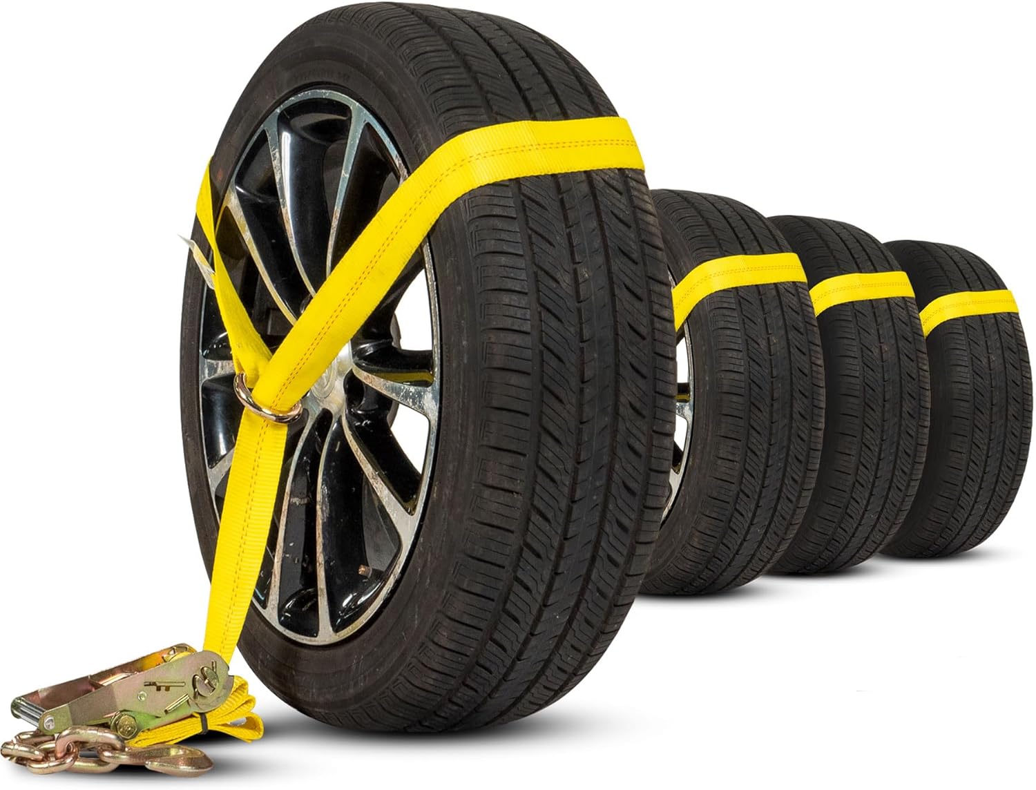 US Cargo Control Side Mount Wheel Nets with Ratchet & Chain Extension ...