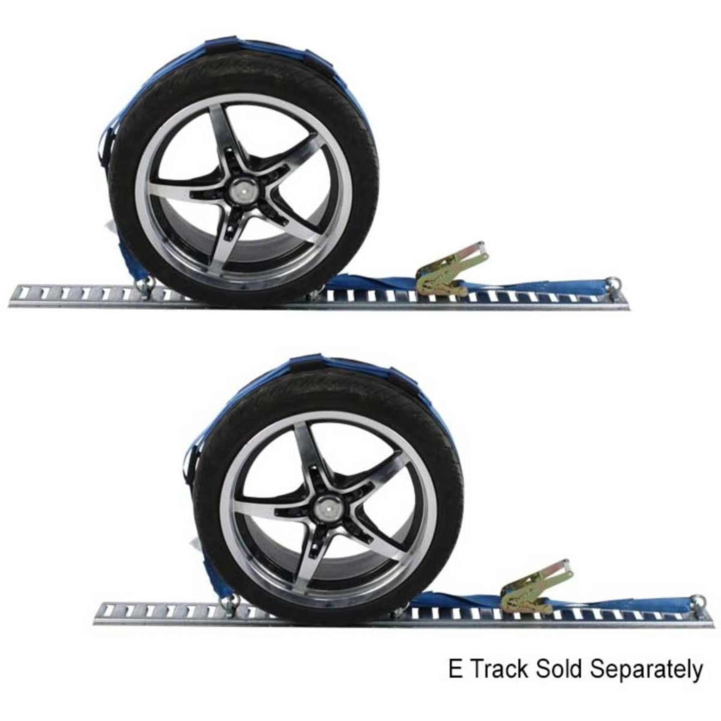 US Cargo Control Wheel Strap With E-Track Fittings and Three Rubber ...
