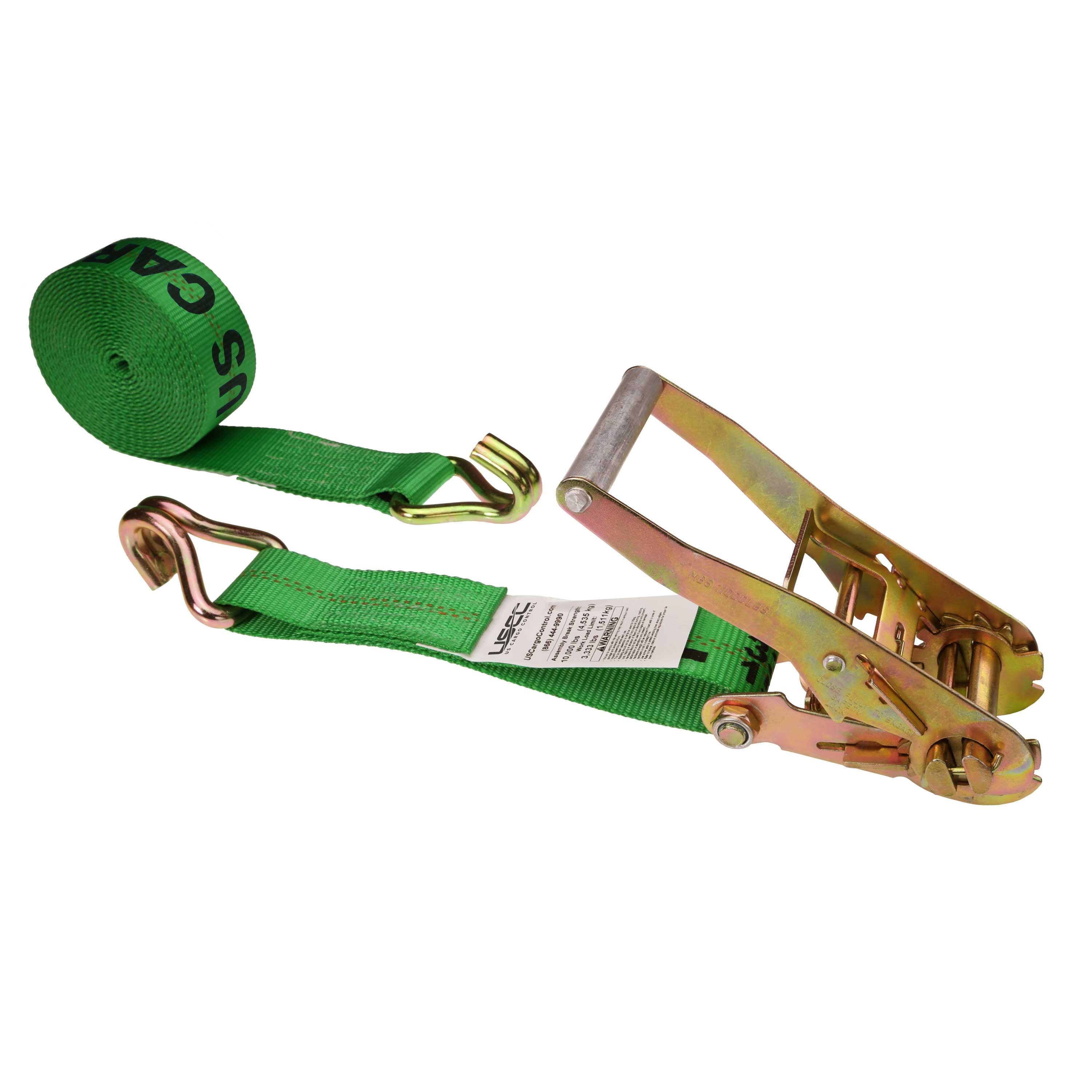 US Cargo Control, Wire Hook Ratchet Strap, 2 Inch Wide X 30 Foot Long ...