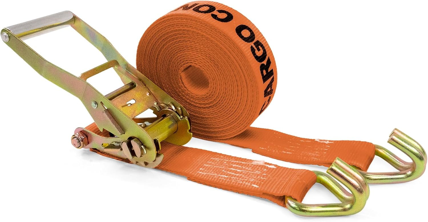 US Cargo Control Wire Hook Ratchet Strap 2 Inch x 30 Foot, 10,000 LBS ...