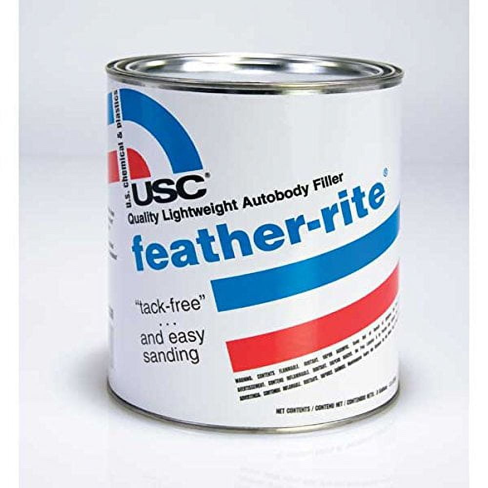 U.S. Chemical & Plastics Feather-Rite Autobody Filler with Hardener - 1 ...