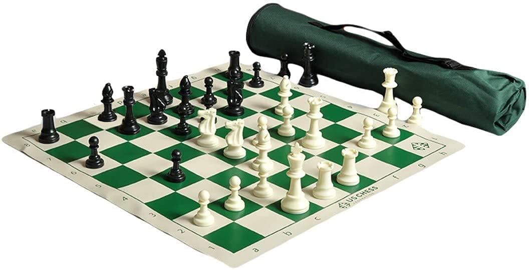 US Chess Quiver Tournament Chess Set Combination Triple Weighted ...