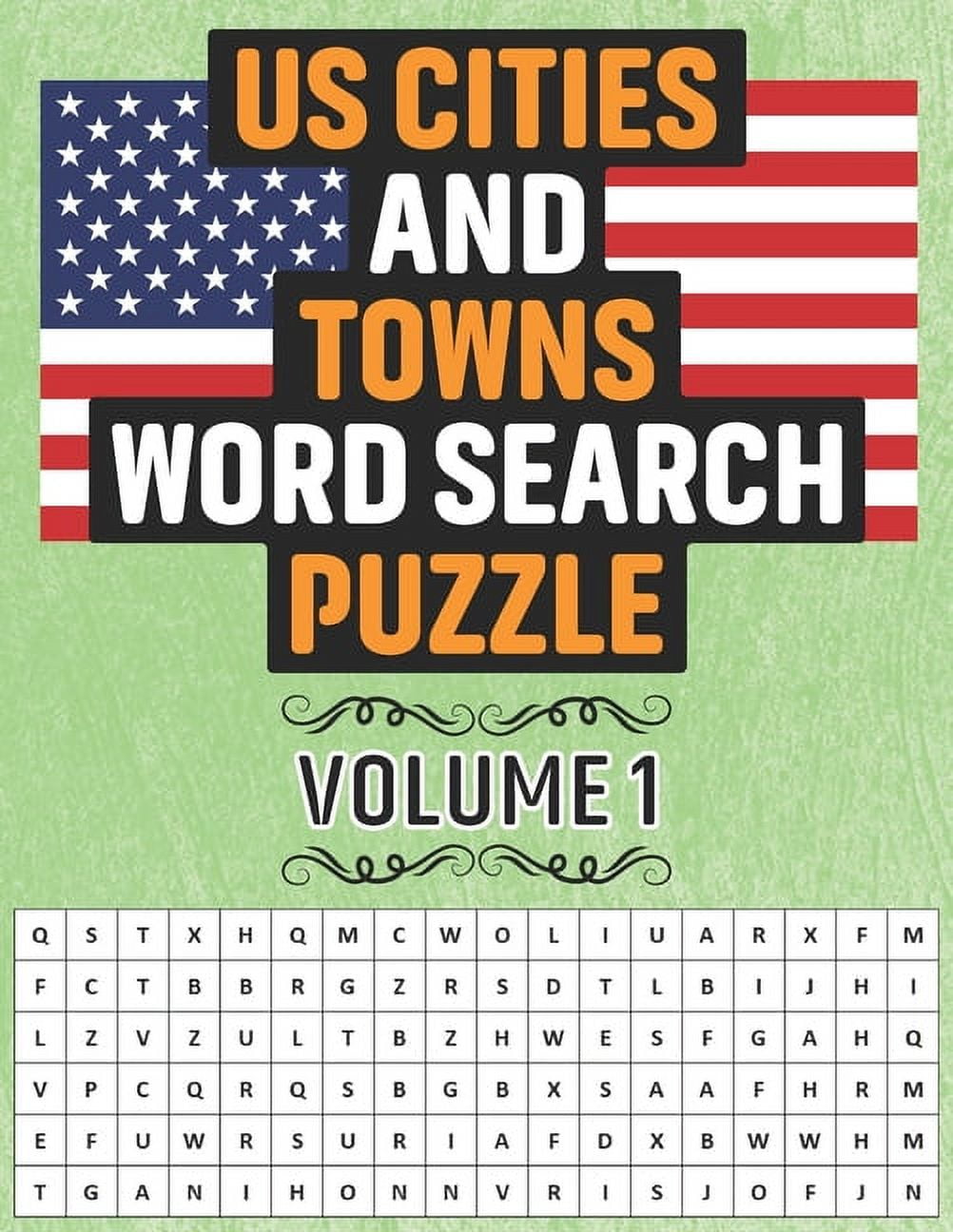 US Cities And Towns Word Search Puzzle : 50 Educational Word Search ...