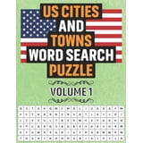 US Cities And Towns Word Search Puzzle : 50 Educational Word Search ...